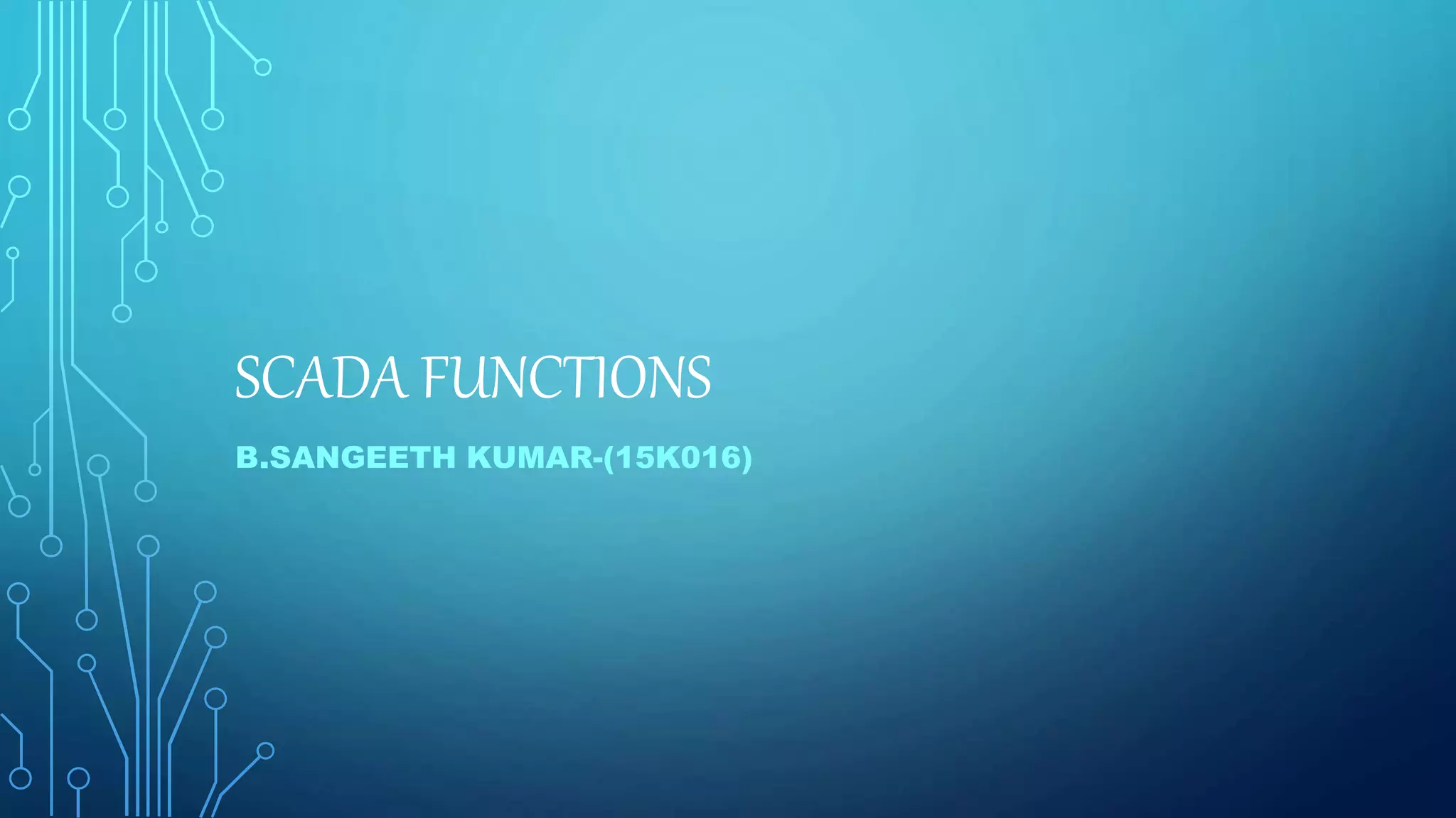 Scada Functions Ppt