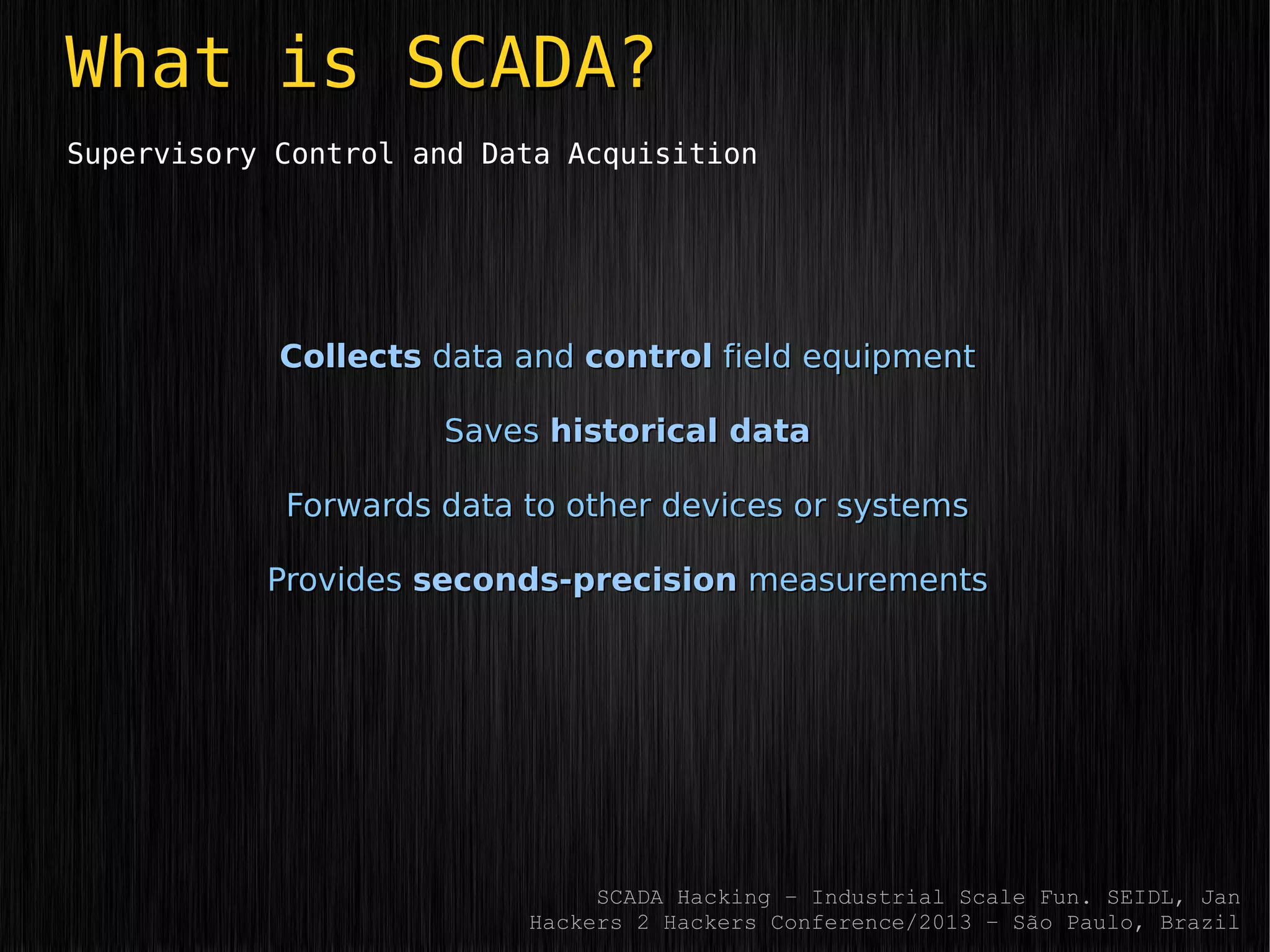 Scada Hacking Industrial Scale Fun Pdf Computing Technology