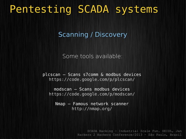 SCADA hacking industrial-scale fun | PDF | Computing | Technology ...