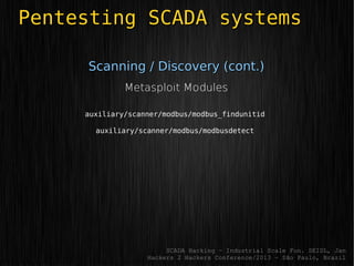SCADA hacking industrial-scale fun | PDF