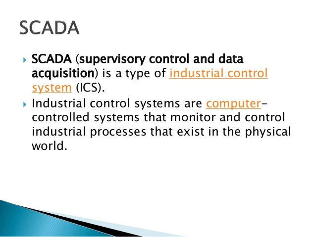 Scada in hydropower plant