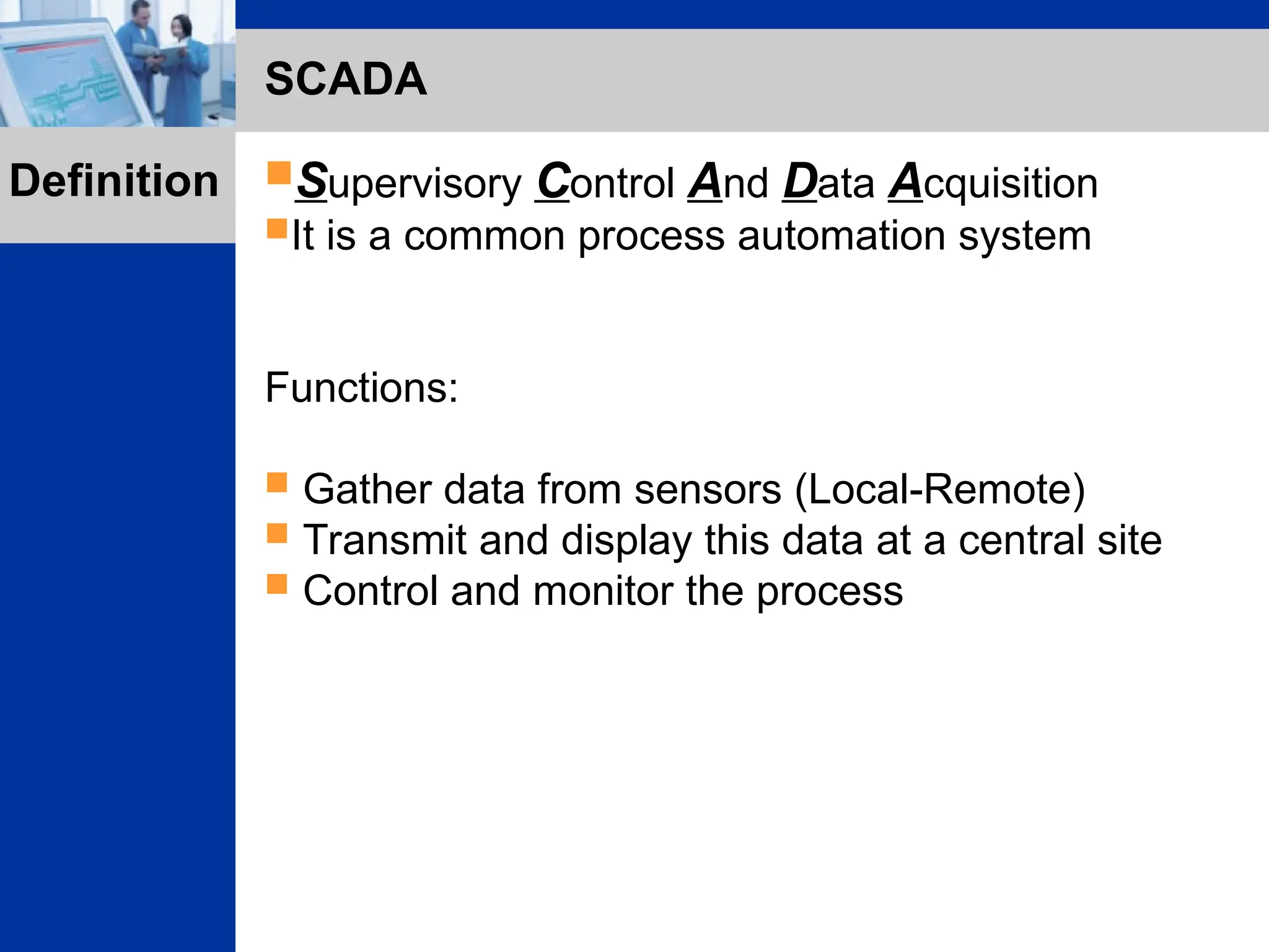 SCADA In Water Sector By: Khaled Al-Masri.PPT