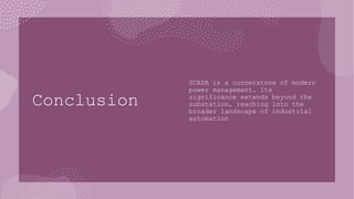 SCADA Masterclass Presentation on power transmission substations | PPTX