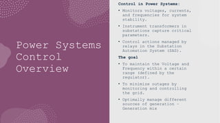 SCADA Masterclass Presentation on power transmission substations | PPTX