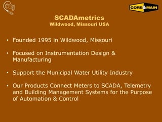 SCADAmetrics Instrumentation for Sensus Water Meters - Core and Main ...