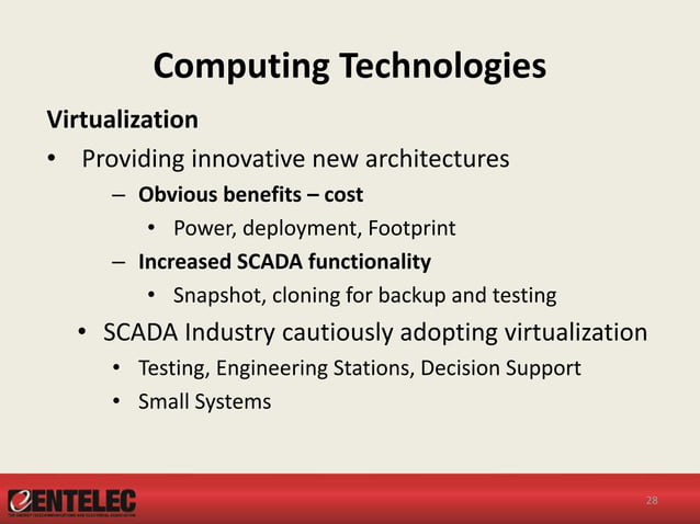 SCADA of the Future | PPTX | Computing | Technology & Computing