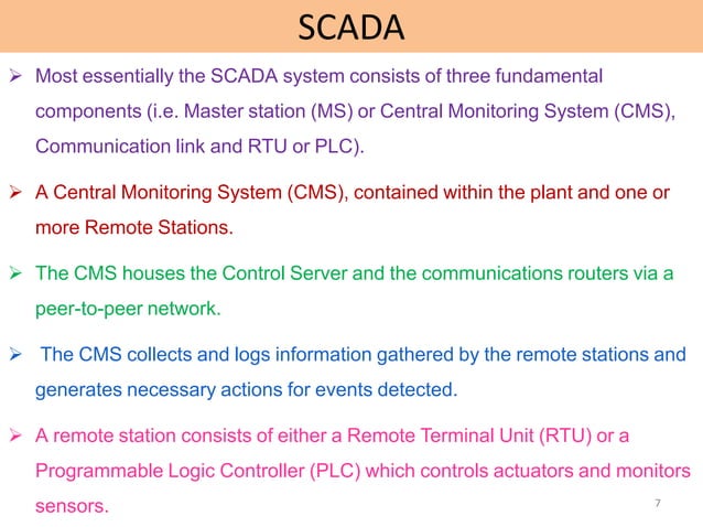 SCADA only for the advance version of the module | PPT