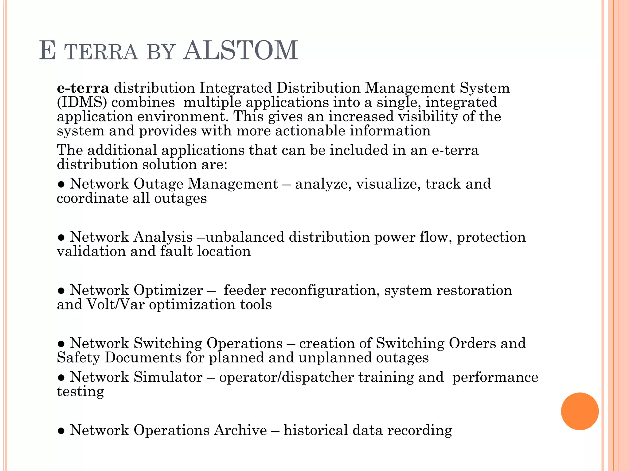 SCADA packages for Power Distribution Utilities | PPTX