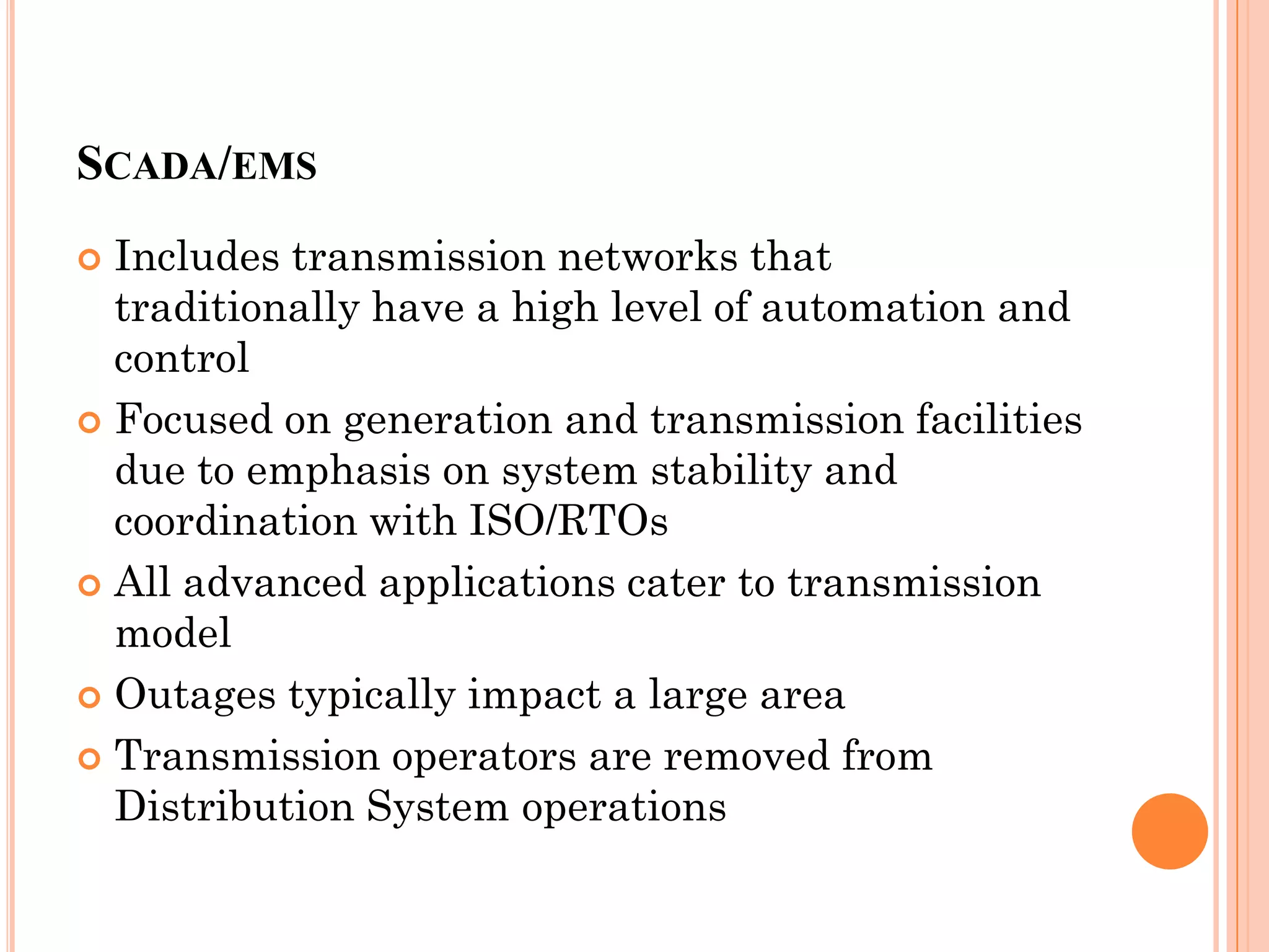 SCADA packages for Power Distribution Utilities | PPTX