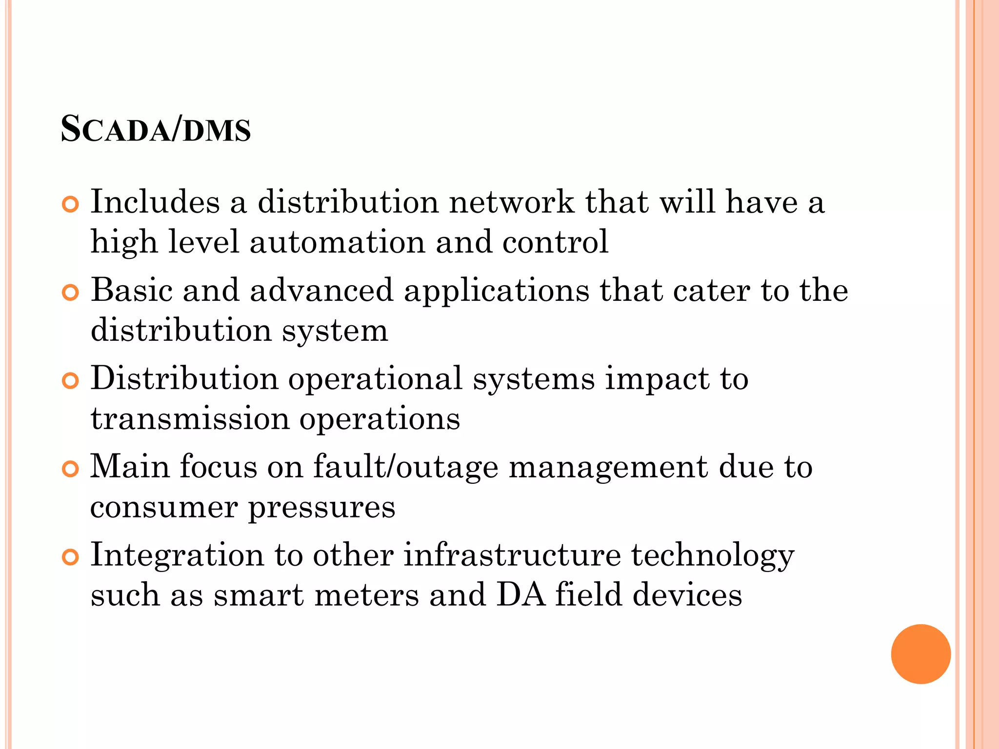 SCADA packages for Power Distribution Utilities | PPTX