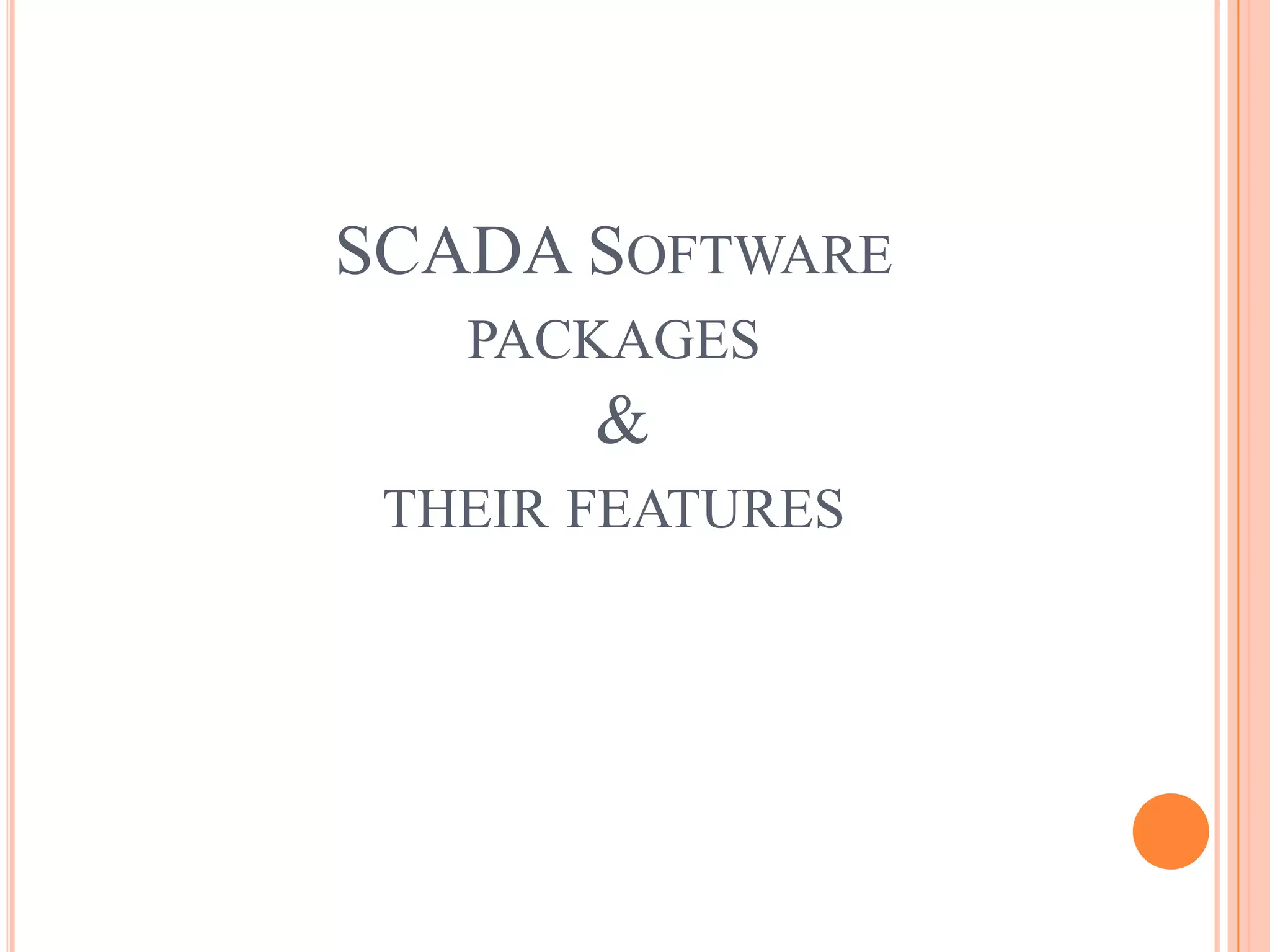 SCADA packages for Power Distribution Utilities | PPTX