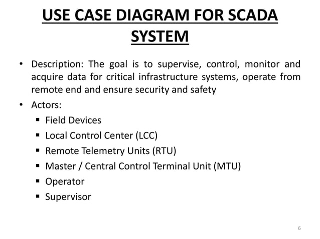 Scada ppt | PPTX | Operating Systems | Computer Software and Applications