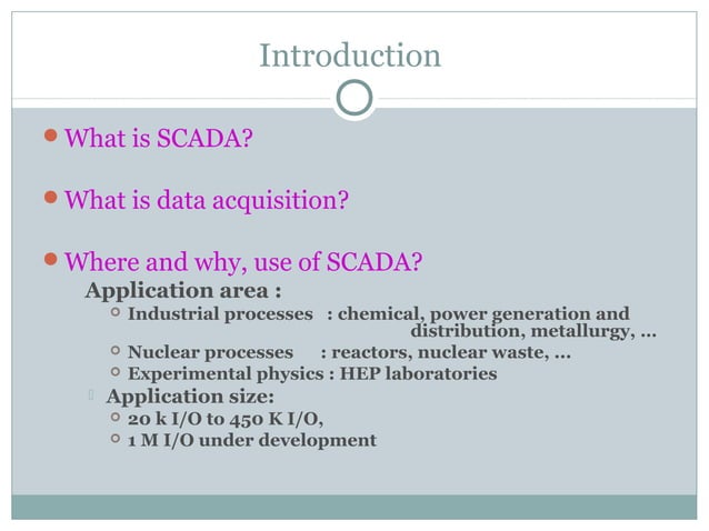 Scada ppt | PPT