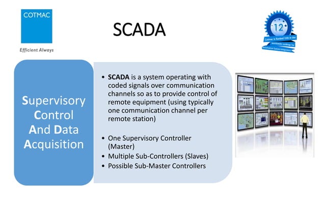 SCADA | PPTX | Operating Systems | Computer Software and Applications
