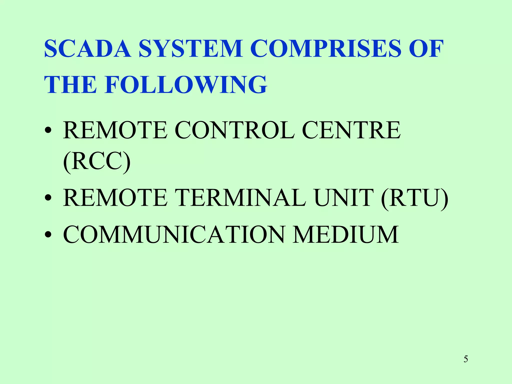 Scada presentation | PPT