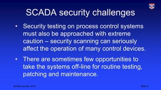 Scada security | PPTX