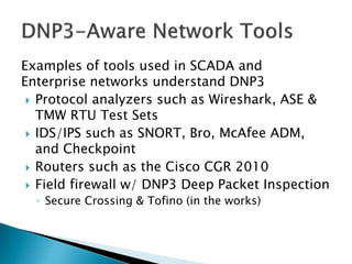 Protecting Your DNP3 Networks | PPT