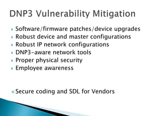 Protecting Your DNP3 Networks | PPT
