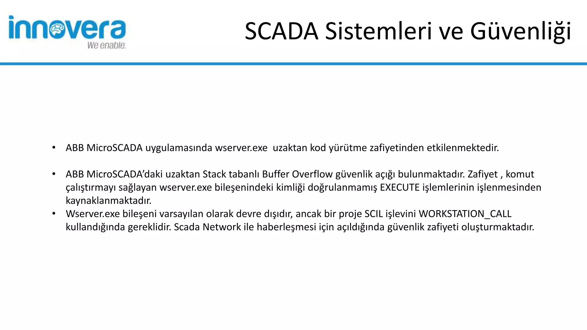 Scada Sistemleri ve Güvenliği | PPTX