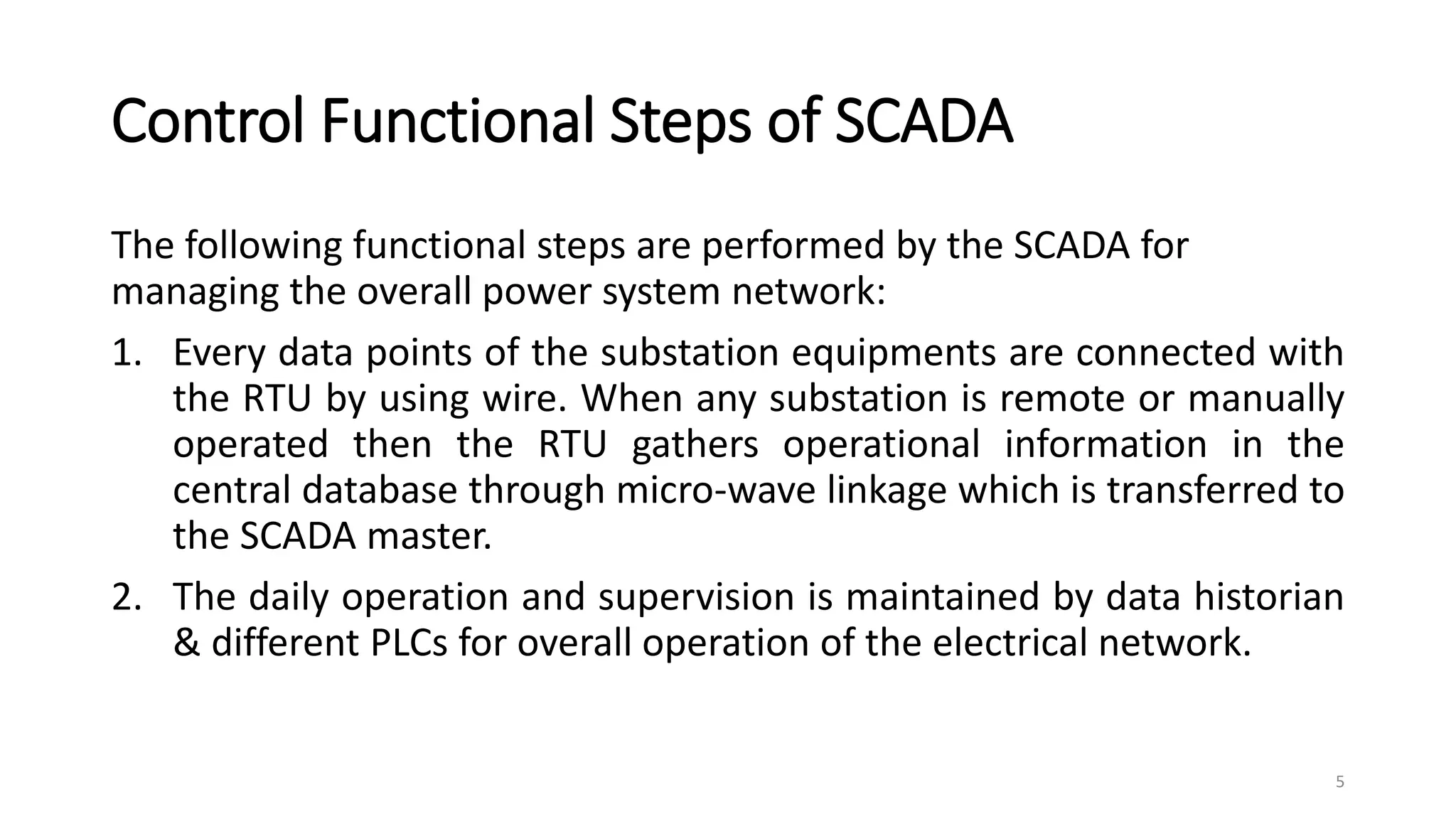 Scada substation automation prnsnt | PPTX