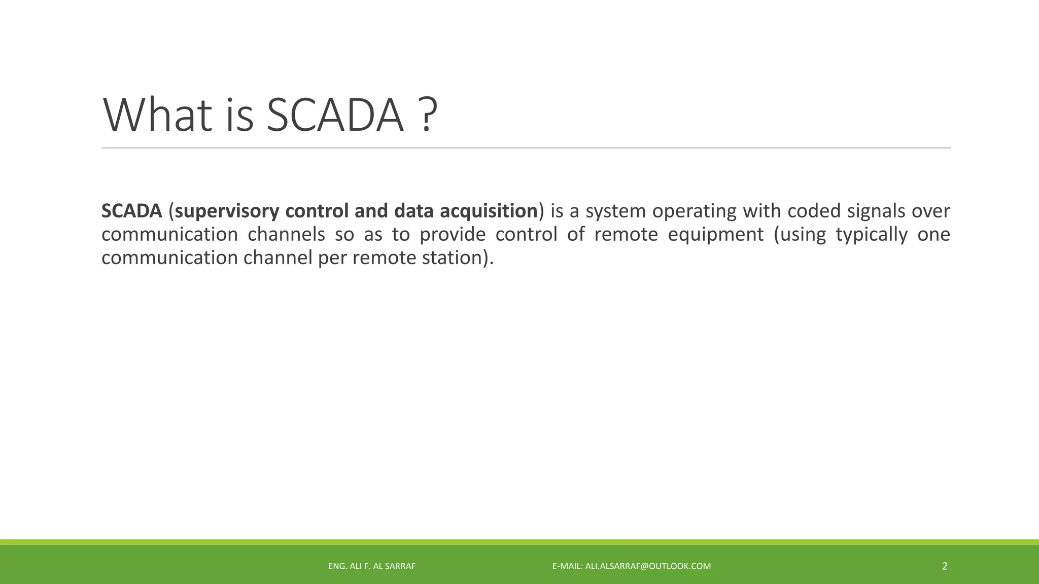 SCAD system (overview) | PPTX