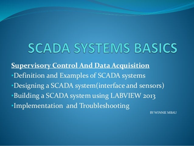 Scada systems basics winnie mbau