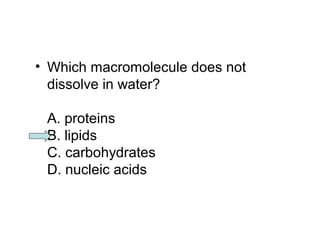 Questions of biochemistry with answers of all chapter | PPT