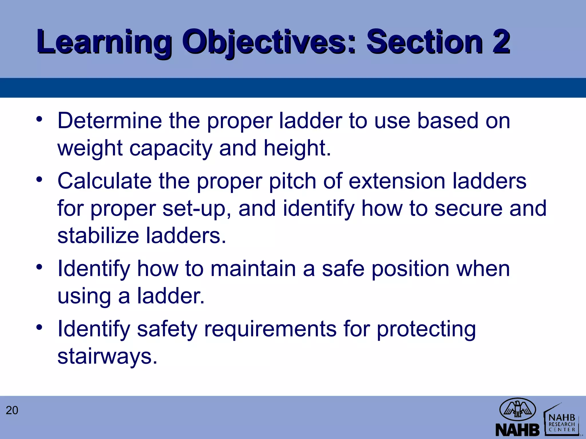 LADDER SAFETY Presentation | PPT