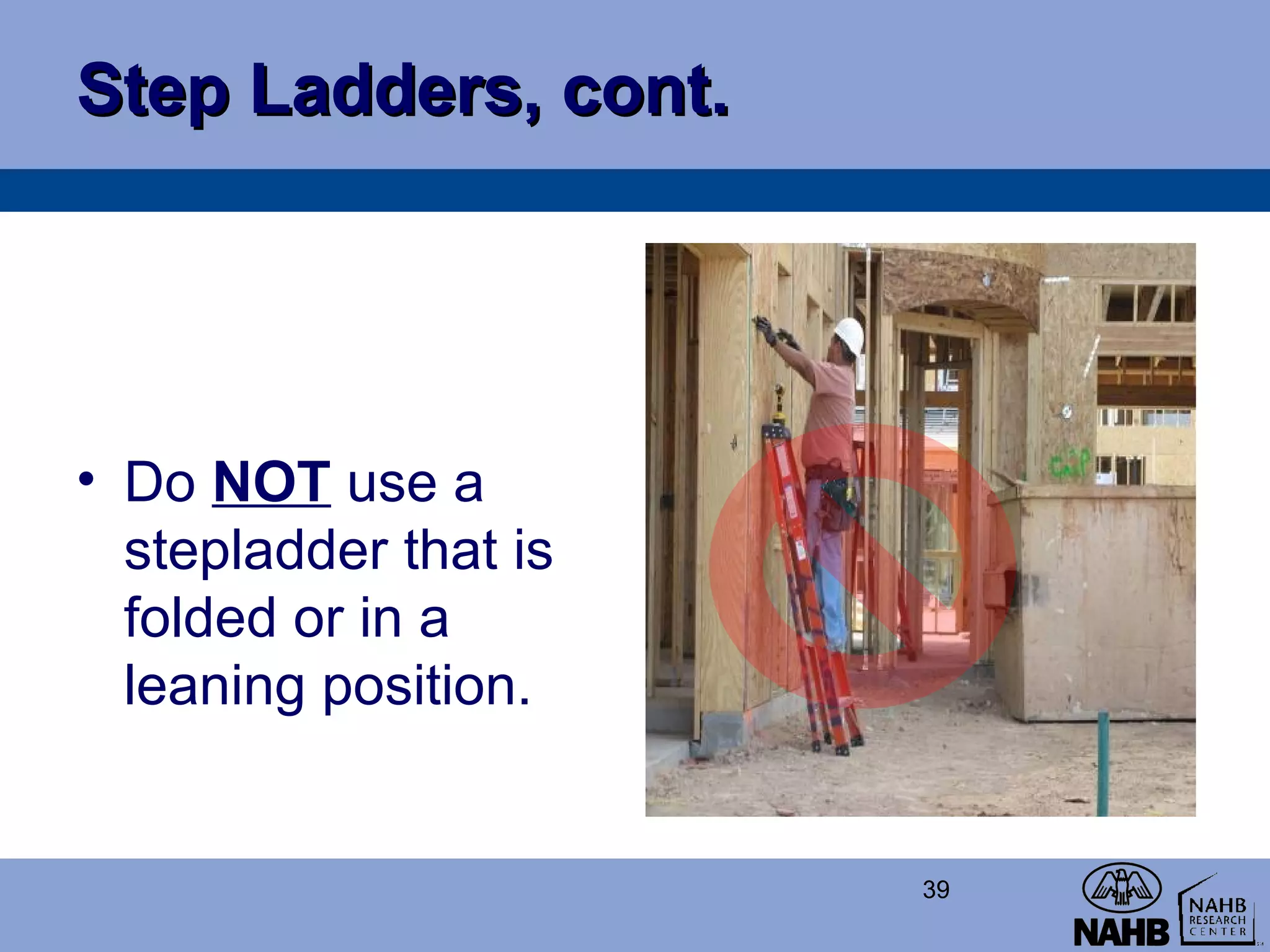 LADDER SAFETY Presentation | PPT