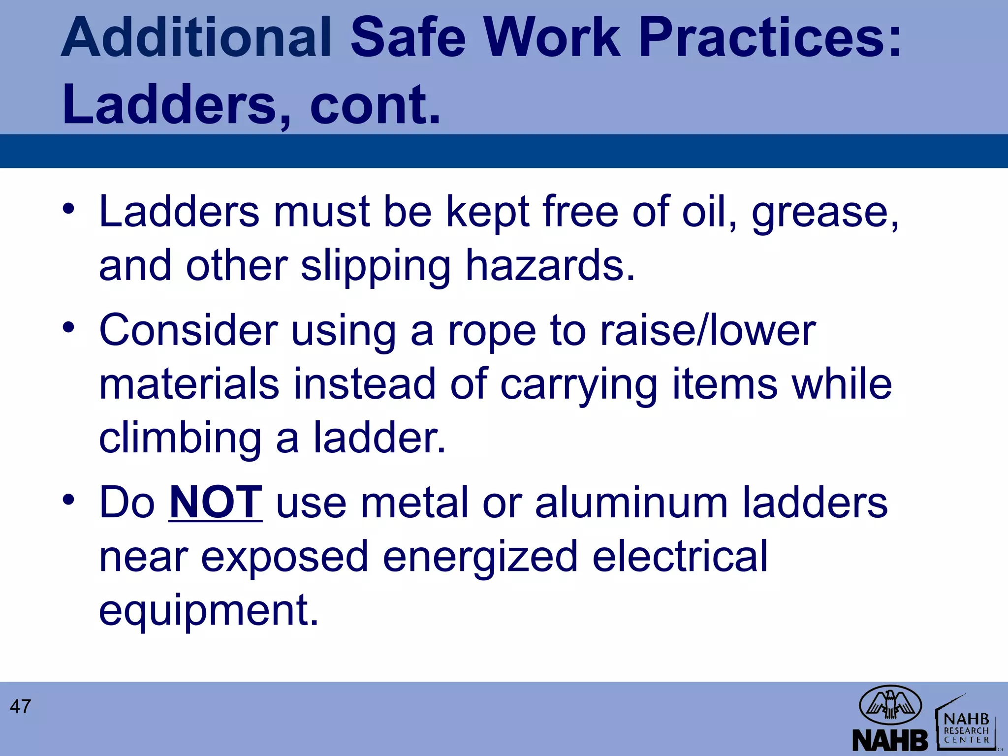 LADDER SAFETY Presentation | PPT