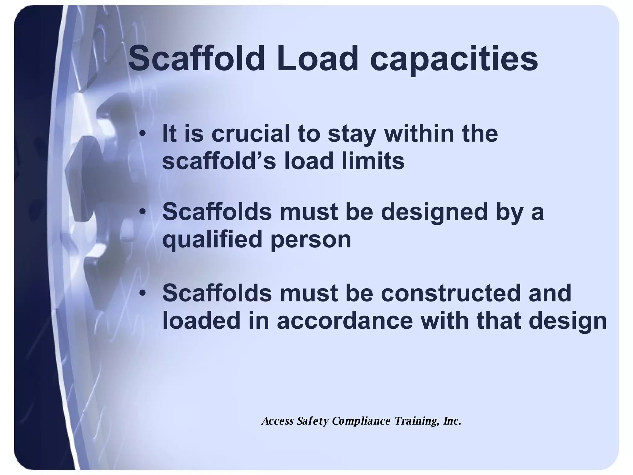 Scaffold Safety Part 2 | PPT