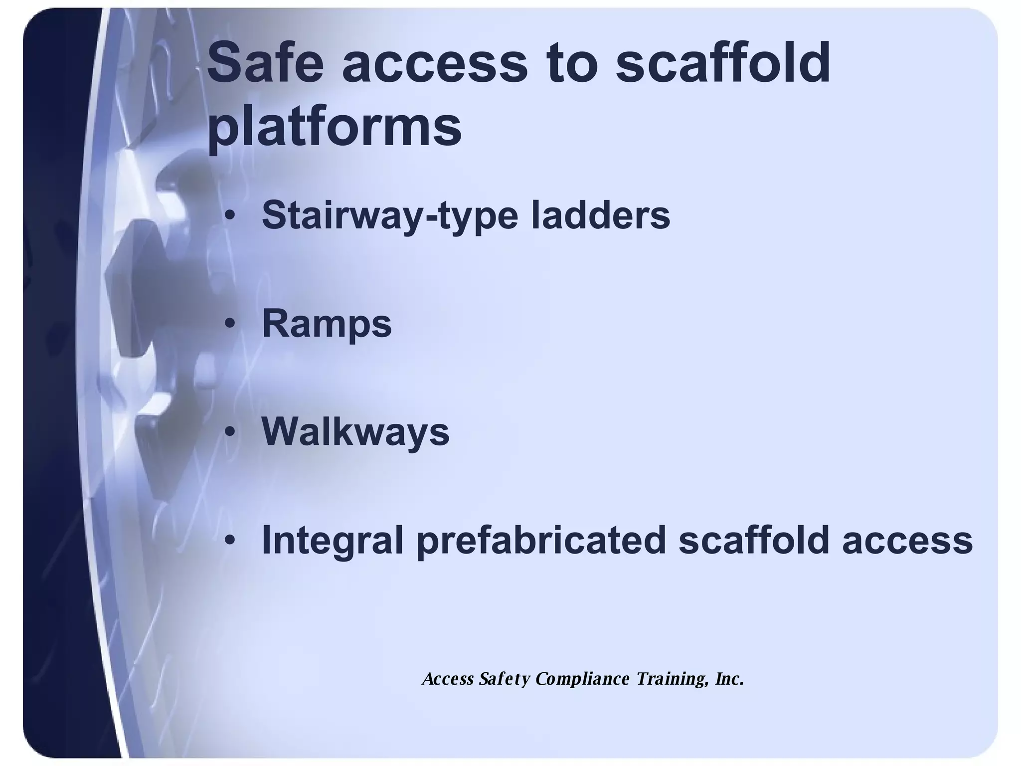 Scaffold Safety Part 2 | PPT