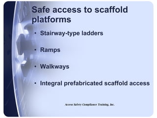 Scaffold Safety Part 2 | PPT