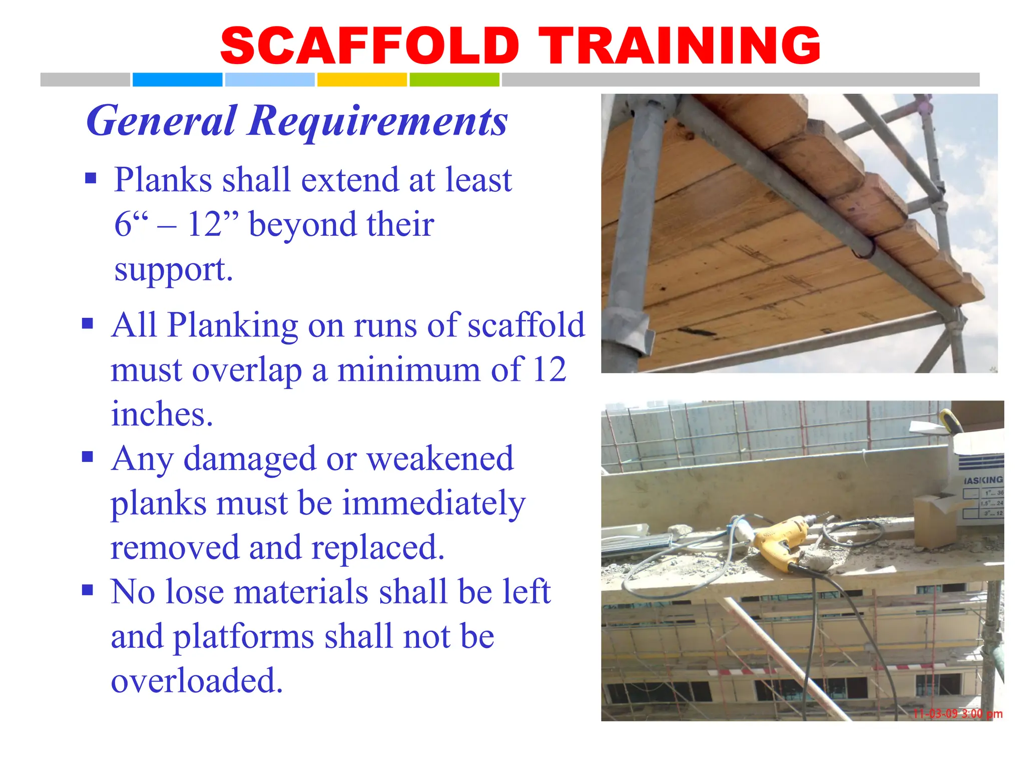Scaffold Erection & Inspection training for all | PDF