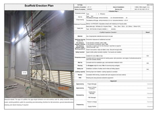 Scaffold Erection Plan.docx | Climbing | Extreme Sports