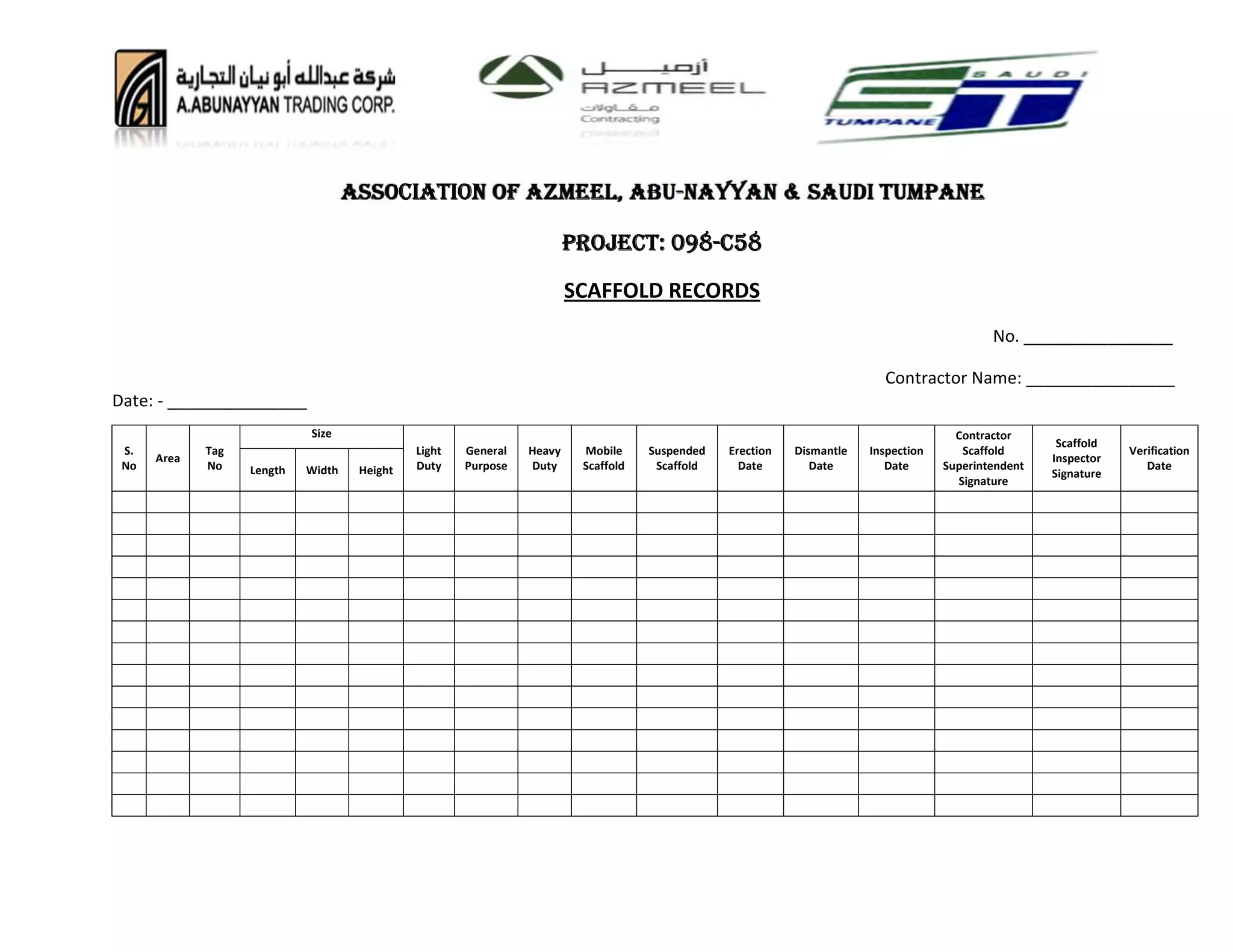 Scaffold & fall arest checklist | PDF