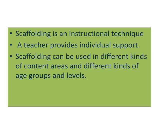 Scaffolding | PPT