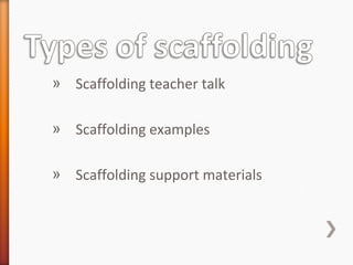 Scaffolding | PPT | Homework and Study | Education