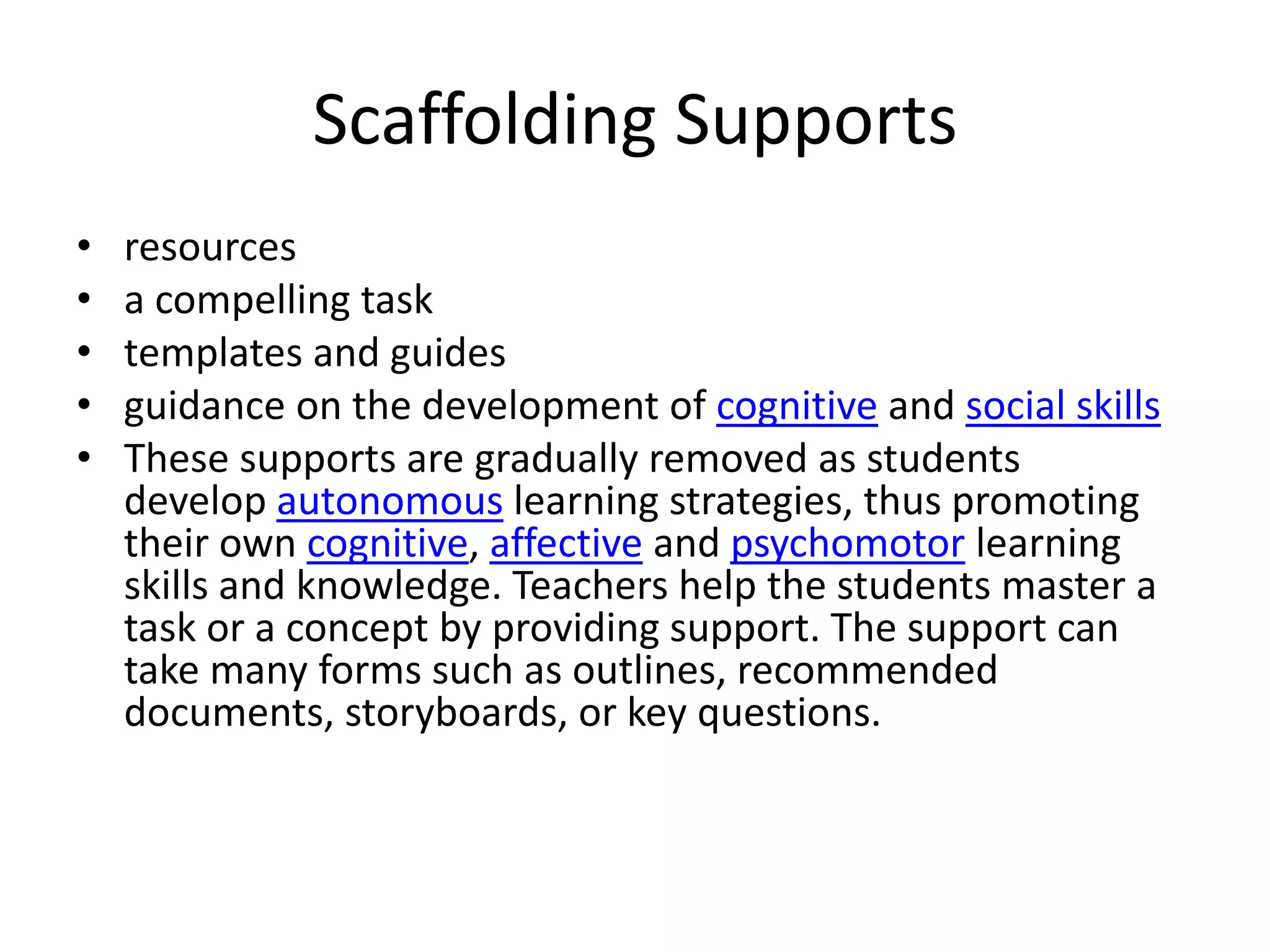Scaffolding | PPT | Free Download