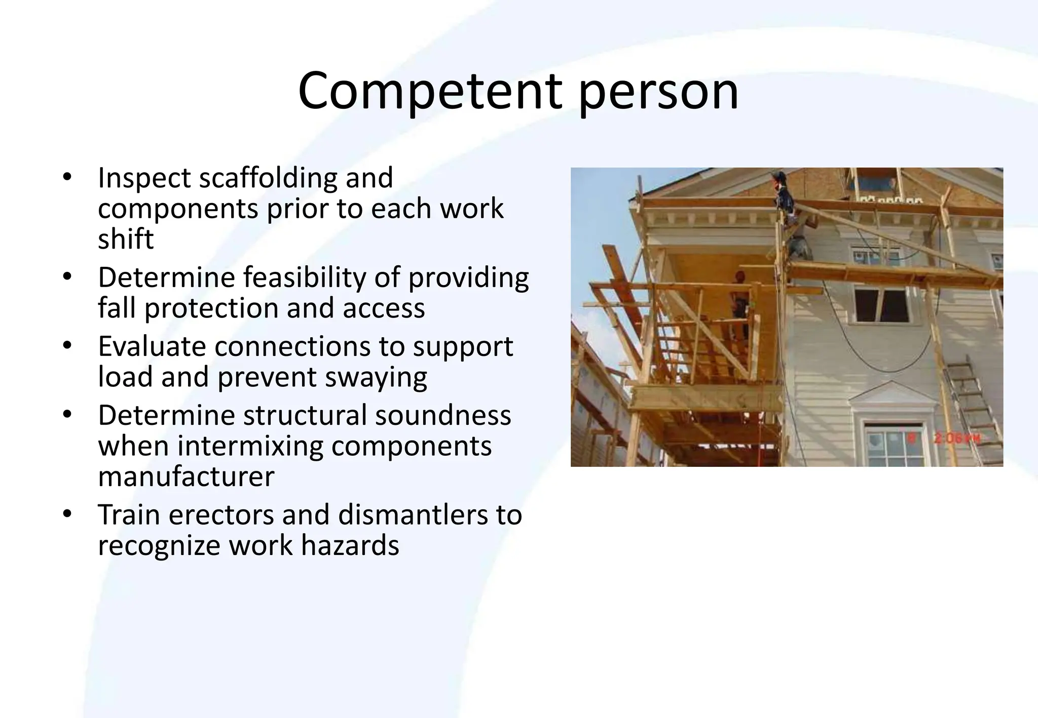Scaffolding safety procedures and its types | PPT