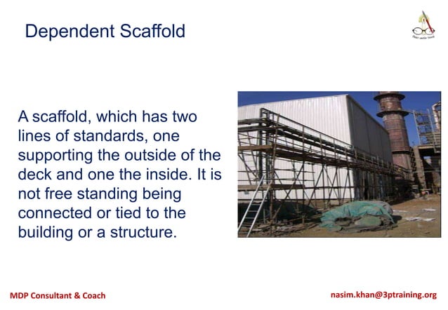 Scaffolding safety procedures and its types | PPT