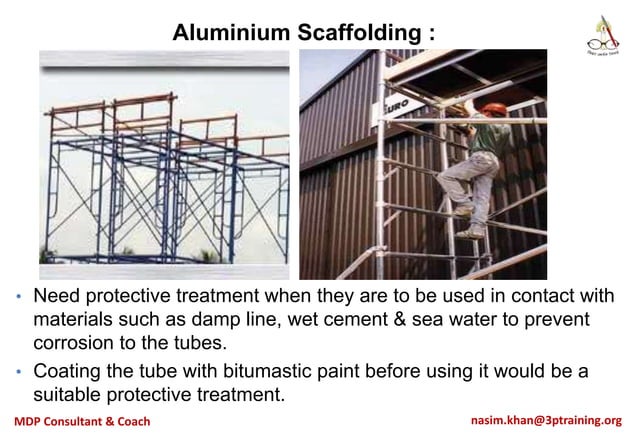 Scaffolding safety procedures and its types | PPT