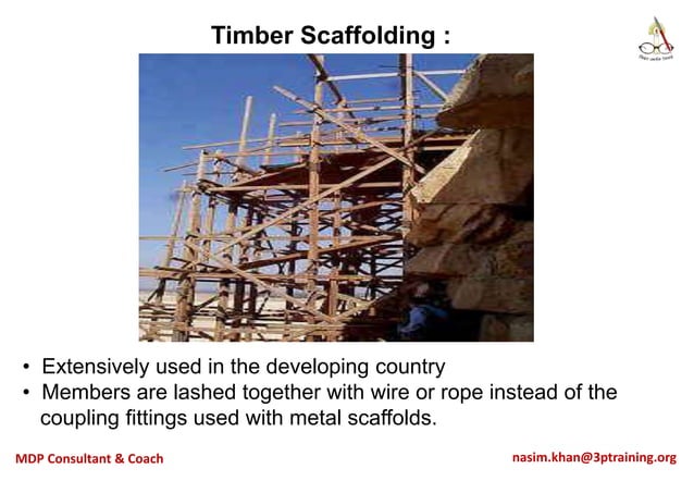 Scaffolding safety procedures and its types | PPT