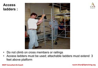 Scaffolding safety procedures and its types | PPT