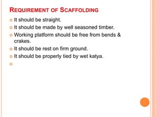 various types of scffolding and formwork with underpining | PPT