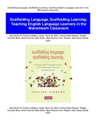 Scaffolding For English Language Learners