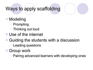 Scaffolding Power Point | PPT