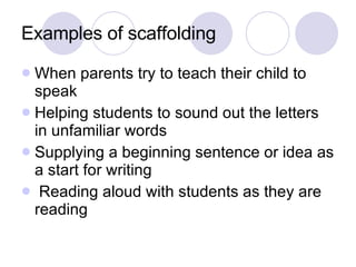 Scaffolding Power Point | PPT