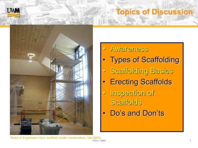 Scaffolding training-presentation | PPT