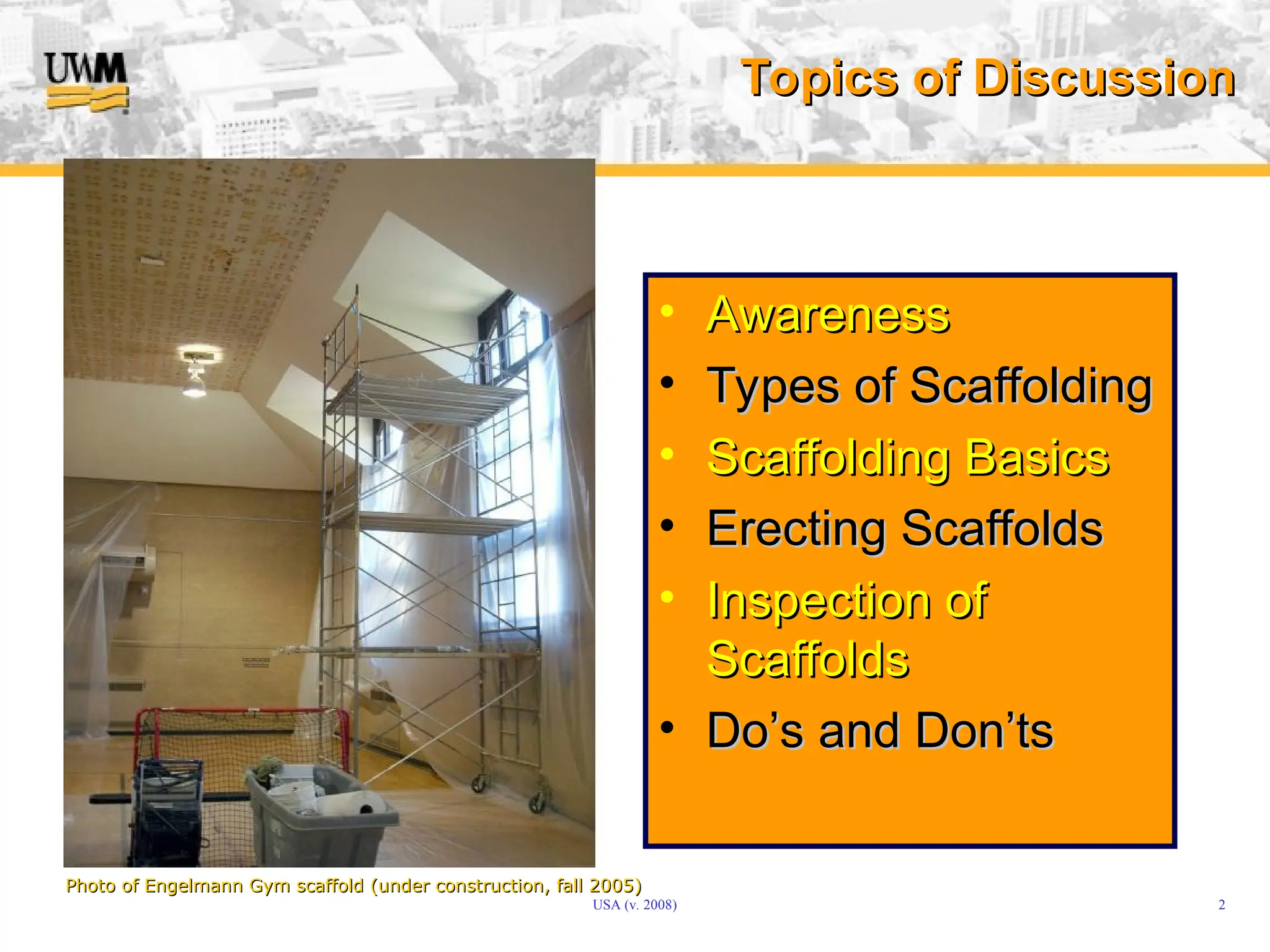 scaffolding traing safetyslides for safe workplace and accident free | PPT